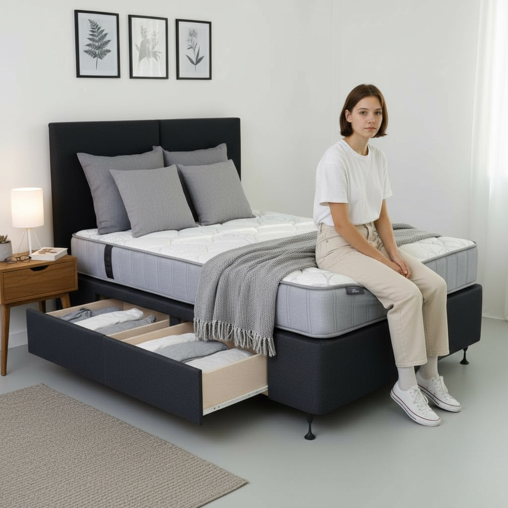 3 Piece Essential Combo Deal - King Single — Budget Beds